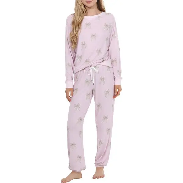 Honeydew Intimates Star Seeker Brushed Jersey Pajamas - Sweetheart Bows