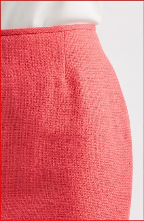 TAHARI ASL Bouclé Pencil Skirt