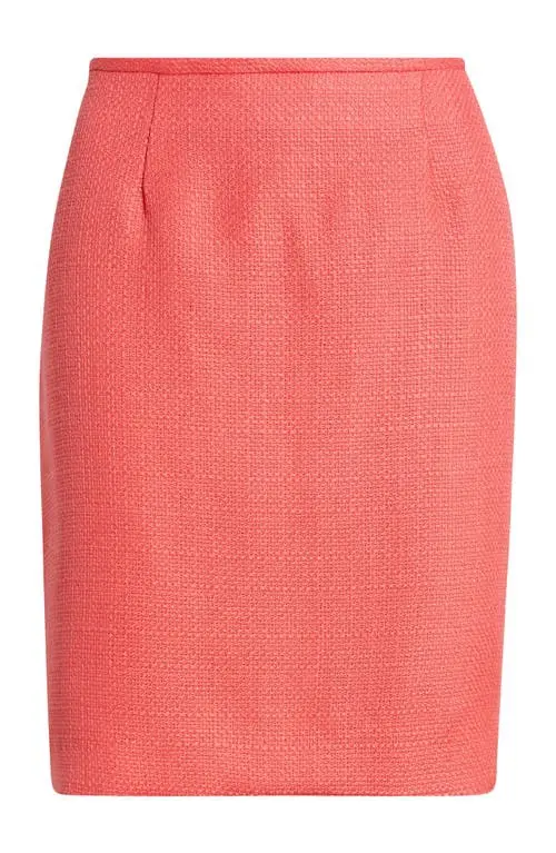 TAHARI ASL Bouclé Pencil Skirt