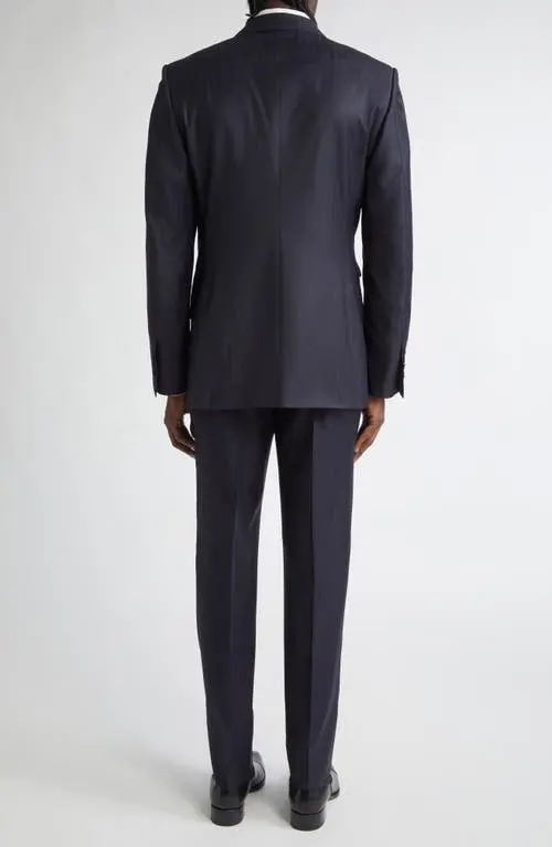 TOM FORD O'connor Herringbone Stripe Wool & Silk Suit