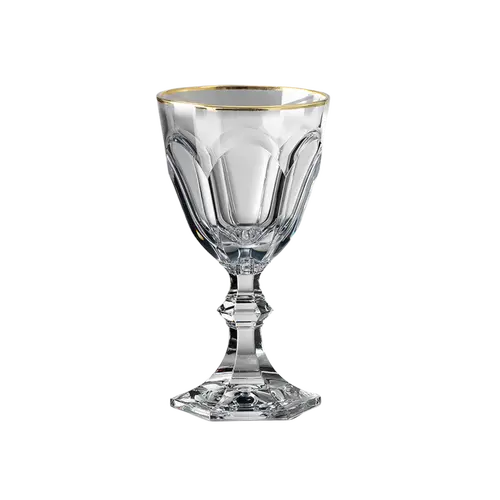 MARIO LUCA GIUSTI Dolce Vita Water Set Of 6 - Clear/gold
