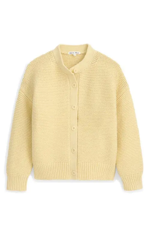 ALEX MILL Nico Chunky Cotton Cardigan - Butter