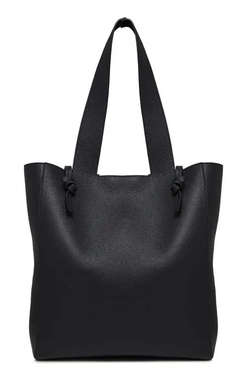 Strathberry Melody Fine Grain Leather Tote - Black