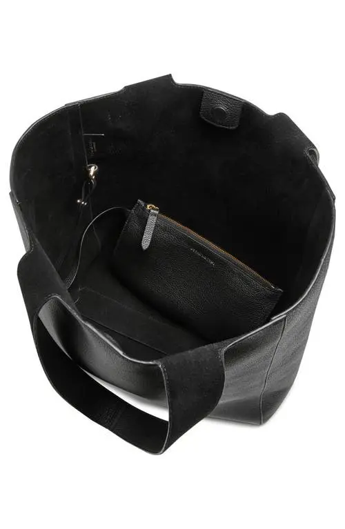 Strathberry Melody Fine Grain Leather Tote - Black