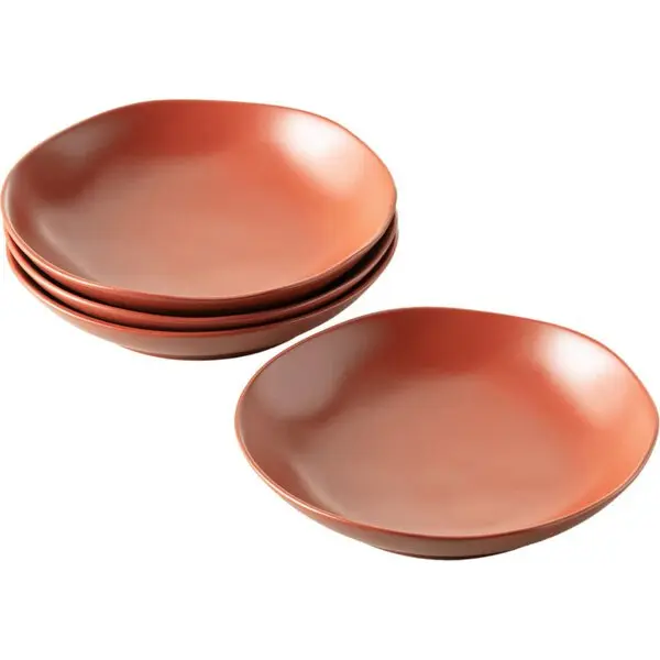 FORTESSA Heirloom Set Of 4 Ceramic Coupe Bowls - Terracotta