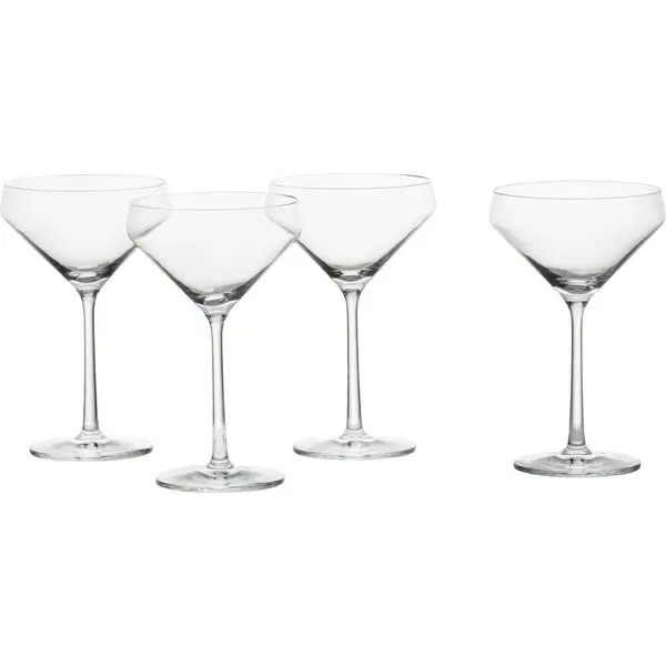 SCHOTT ZWIESEL Pure Set Of 4 Martini Glasses - Clear