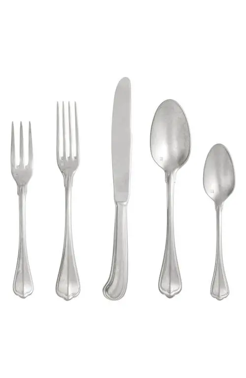 FORTESSA San Marco Antiqued 20-piece Flatware Set - Silver