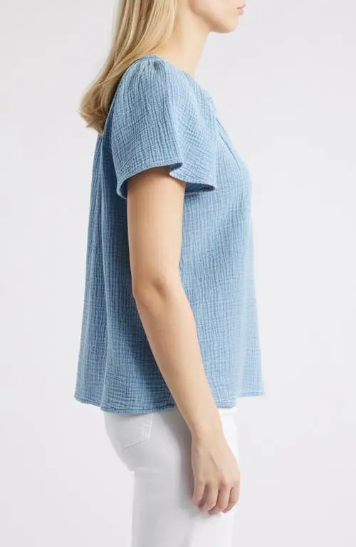 BEACHLUNCHLOUNGE Lark Cotton Gauze Button-up Shirt