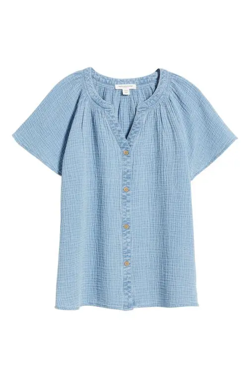 BEACHLUNCHLOUNGE Lark Cotton Gauze Button-up Shirt