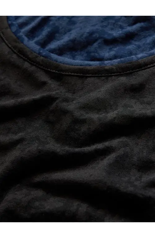 John Varvatos Reyes Reversible Burnout T-shirt - Black