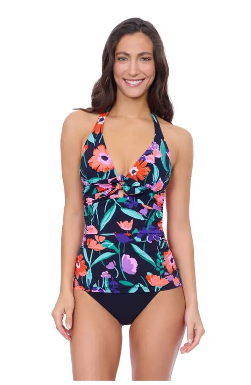 GOTTEX Halter Tankini - Black Multi