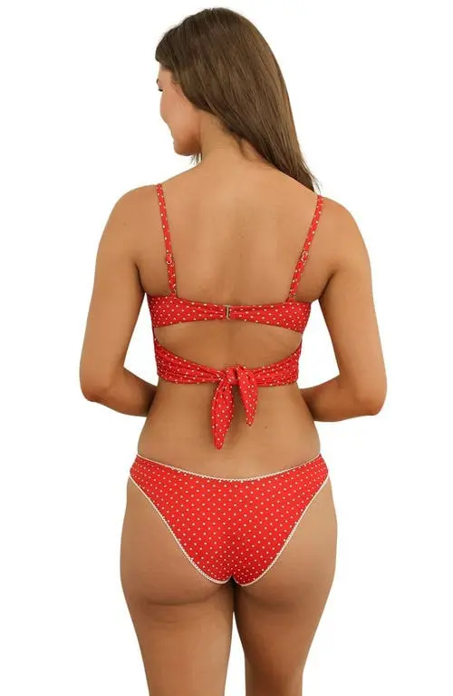 DIPPIN DAISY'S Monet Super Cheeky Bikini Bottom - Saint Tropez