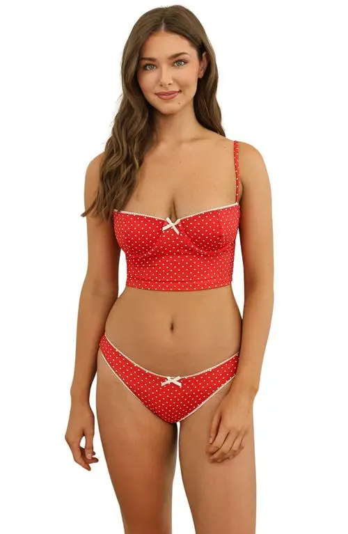 DIPPIN DAISY'S Monet Super Cheeky Bikini Bottom - Saint Tropez
