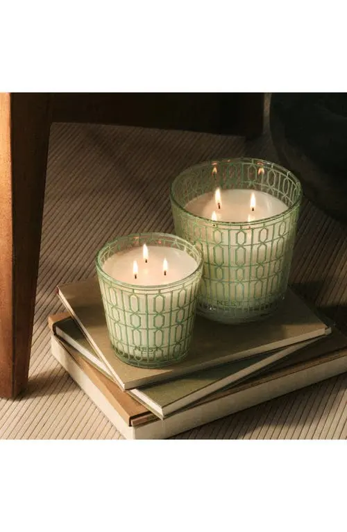 NEST NEW YORK Bamboo Decorative 3-wick Candle - Green