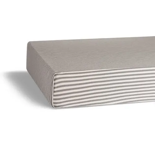 PARKER BABY CO. Crib Sheets - Pewter Stripe