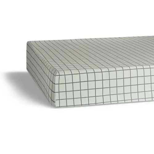 PARKER BABY CO. Crib Sheets - Sage Windowpane