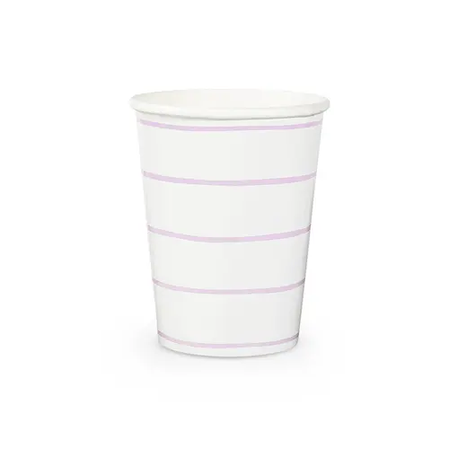 DAYDREAM SOCIETY Frenchie Striped 9 Oz Cups - Lilac