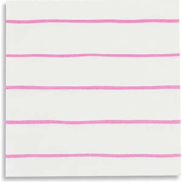 DAYDREAM SOCIETY Frenchie Striped Petite Napkins - Cerise