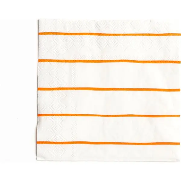 DAYDREAM SOCIETY Frenchie Striped Petite Napkins - Clementine