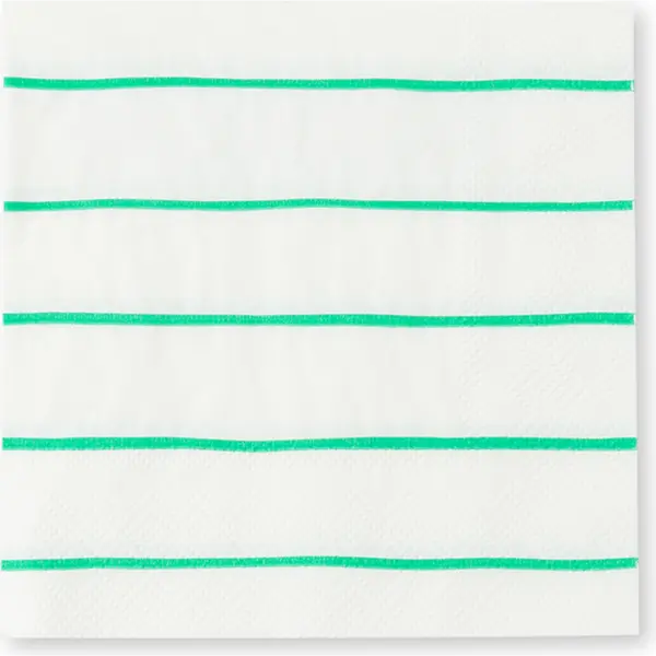 DAYDREAM SOCIETY Frenchie Striped Petite Napkins - Clover