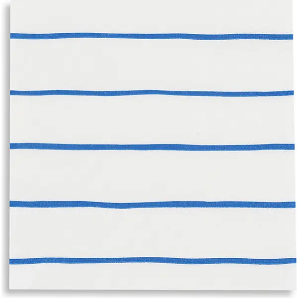 DAYDREAM SOCIETY Frenchie Striped Petite Napkins - Cobalt
