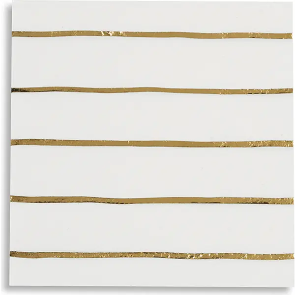 DAYDREAM SOCIETY Frenchie Striped Petite Napkins - Gold
