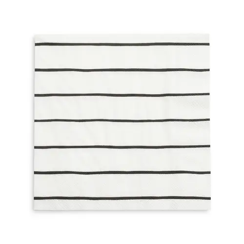 DAYDREAM SOCIETY Frenchie Striped Large Napkins - Ink