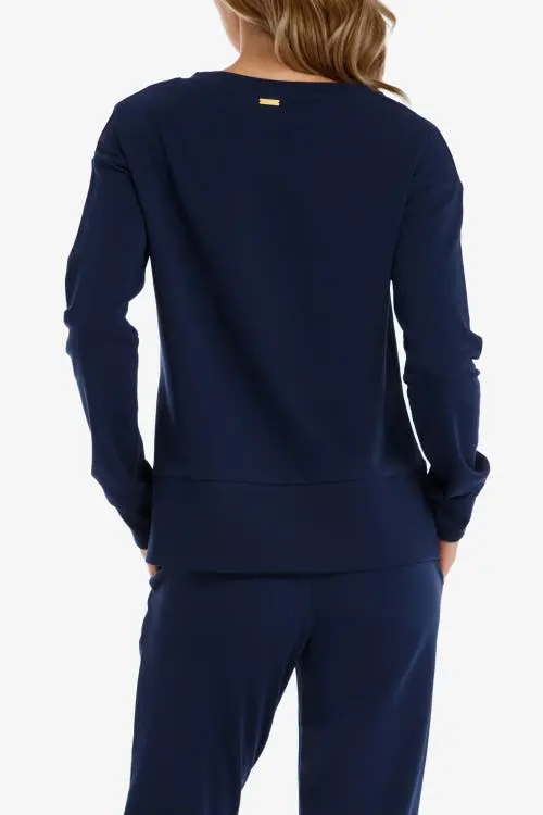 Helen Jon V-neck Pullover - Navy