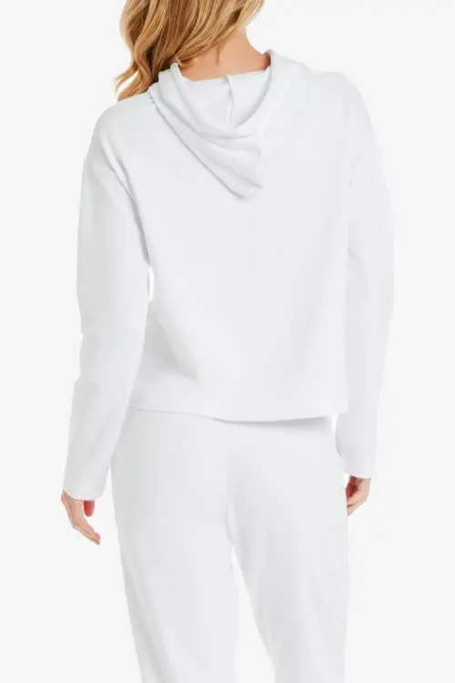 Helen Jon French Terry Hoodie - White