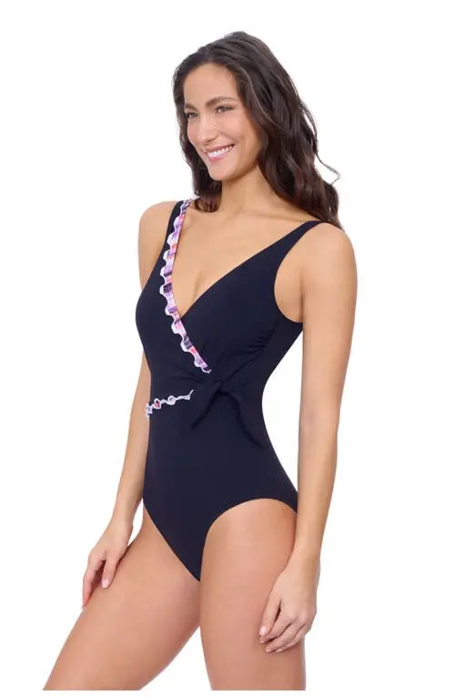 GOTTEX Riga Tricolore V-neck One-piece