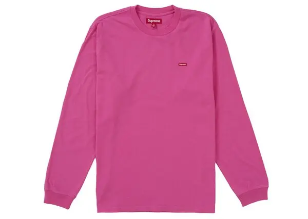 Supreme Small Box Long Sleeve Tee Shirt - Pink