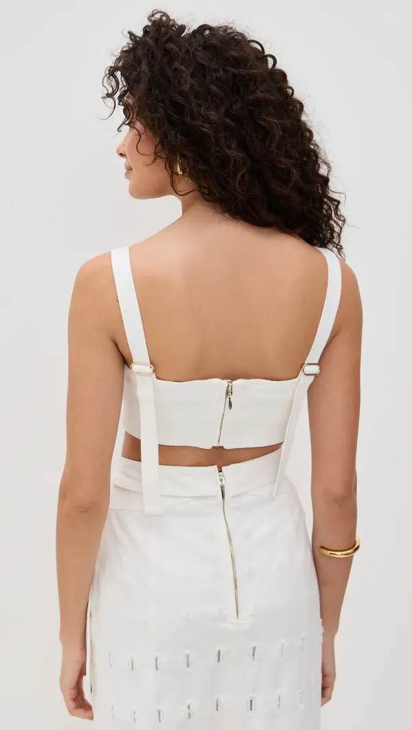 AMUR Gabi Textured Twill Top