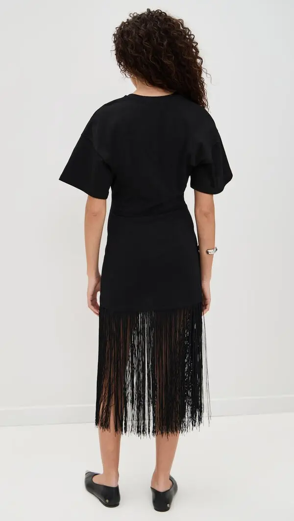 Pixie Market Fringe Jersey Dress