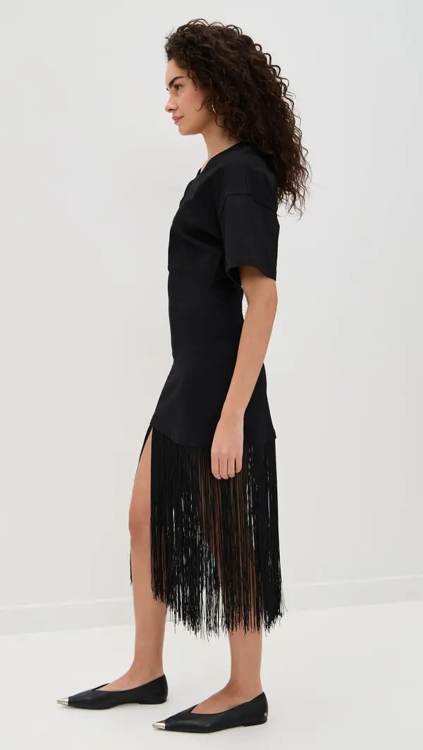 Pixie Market Fringe Jersey Dress