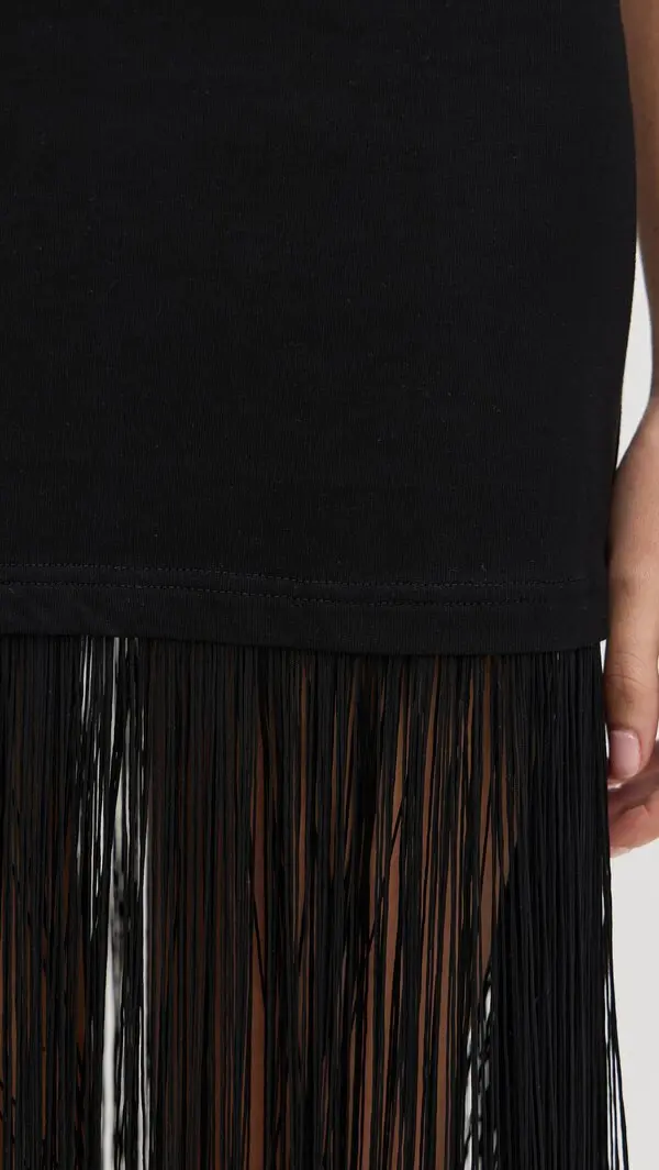 Pixie Market Fringe Jersey Dress
