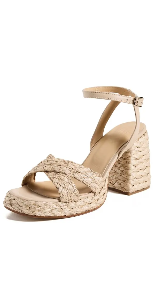 CastaÑer Valeriette Heeled Sandals - Natural