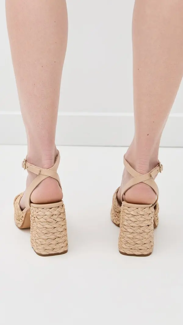 CastaÑer Valeriette Heeled Sandals - Natural