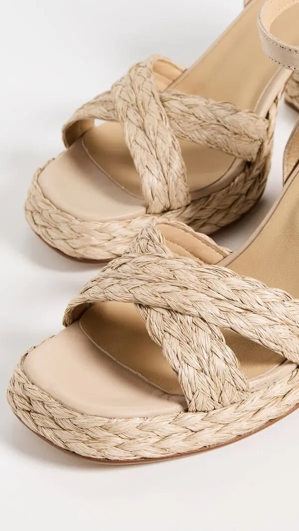 CastaÑer Valeriette Heeled Sandals - Natural
