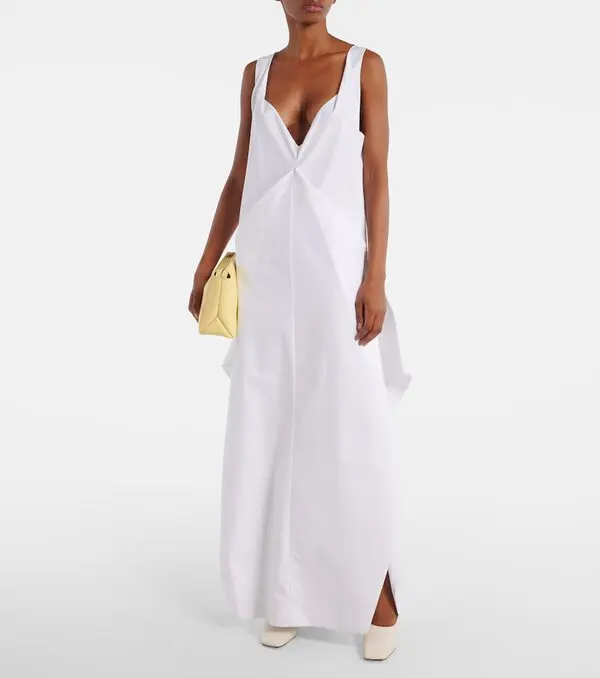 Khaite Kenith Cotton Maxi Dress