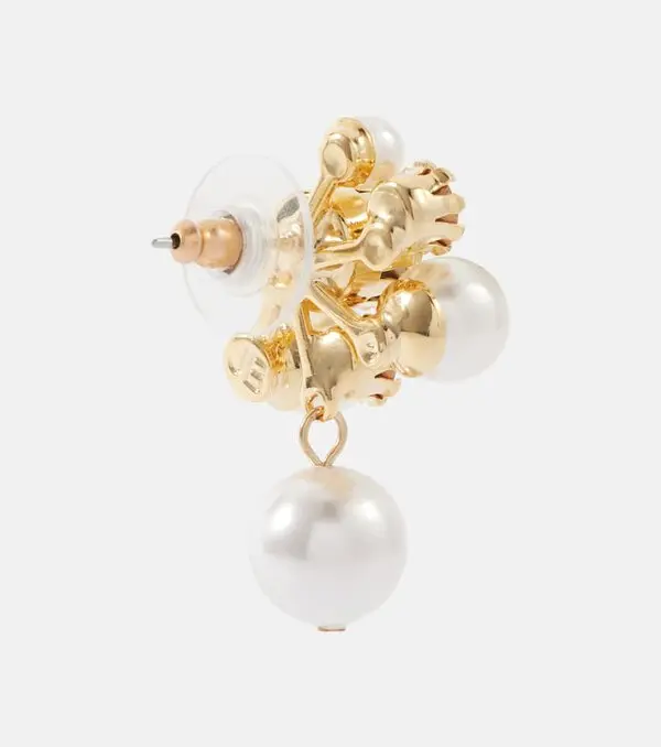JENNIFER BEHR Bristol Crystal And Faux Pearl Earrings - Gold