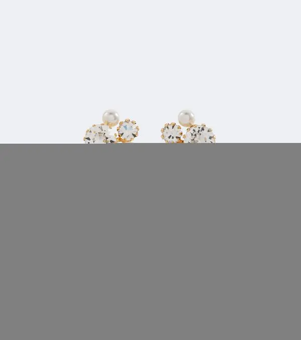 JENNIFER BEHR Bristol Crystal Stud Earrings - Gold