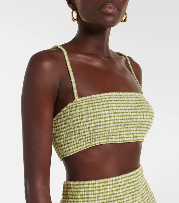 Vince Gingham Bra Top