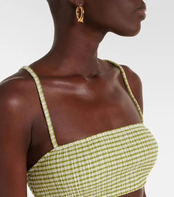 Vince Gingham Bra Top
