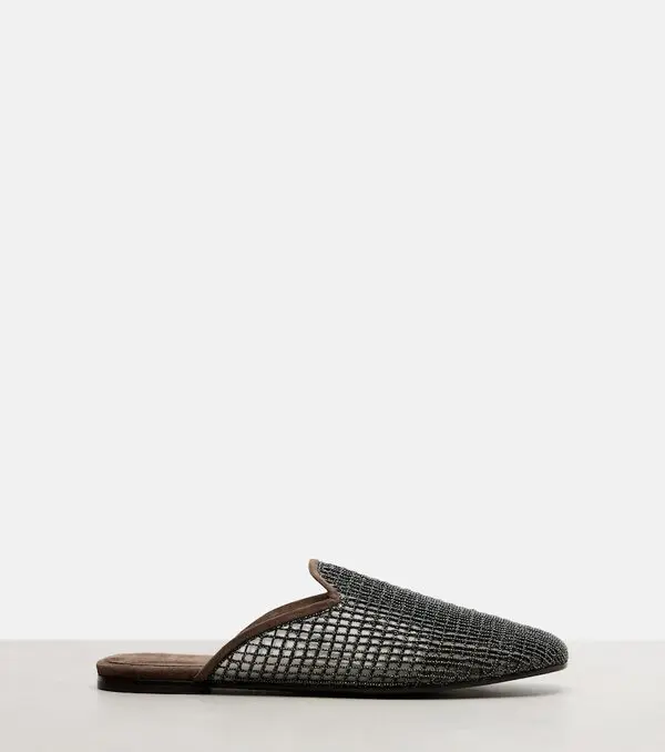 Brunello Cucinelli Monili Mules
