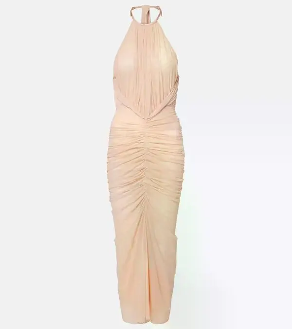 MUGLER Ruched Gown - Pink