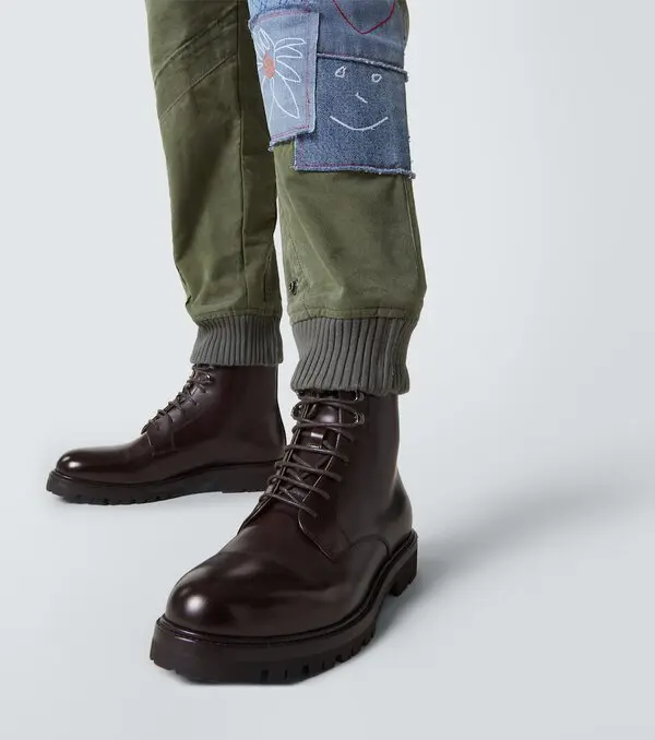 GREG LAUREN Patchwork Cotton Sweatpants