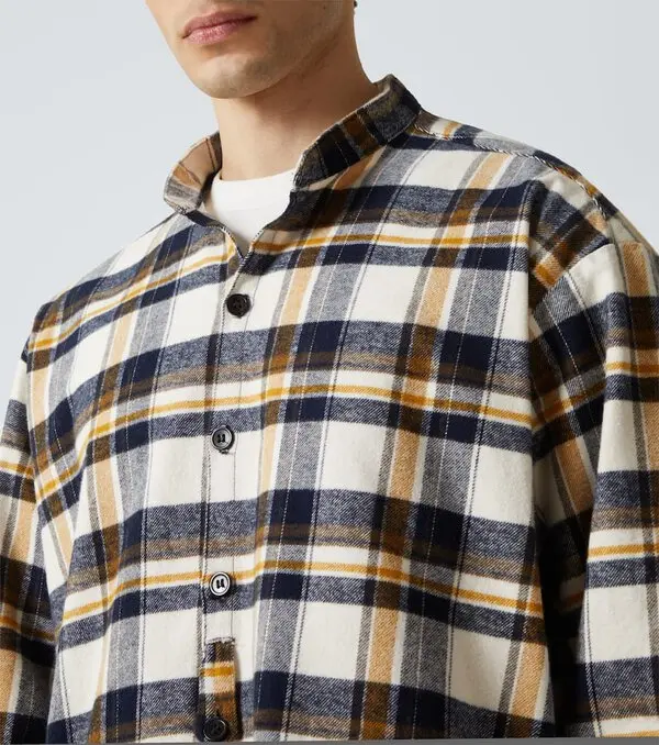 GREG LAUREN Plaid Cotton Shirt