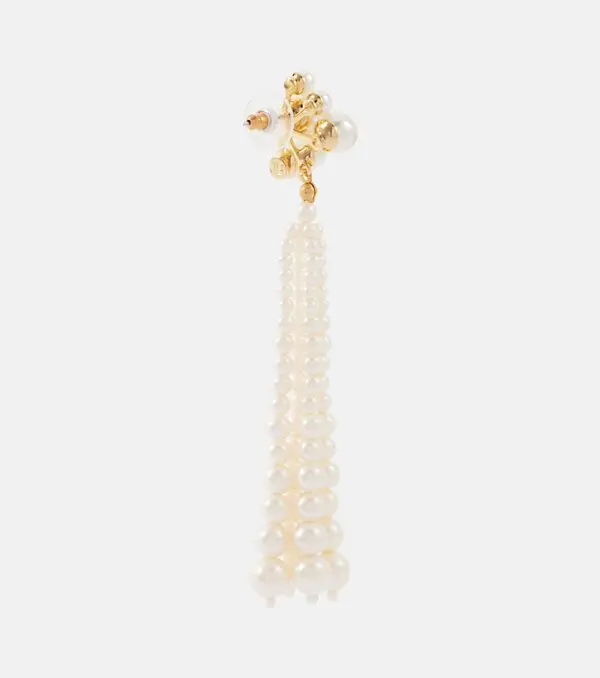 JENNIFER BEHR Charlena Drop Earrings With Pearls - Gold