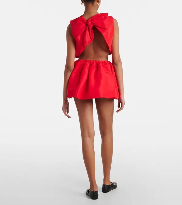 PATOU Volume Mini Skirt - Red