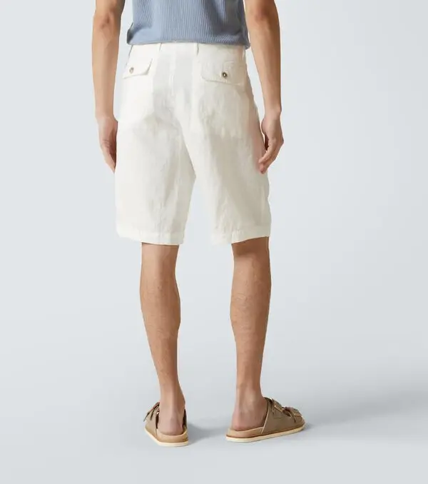 Fedeli Linen Bermuda Shorts